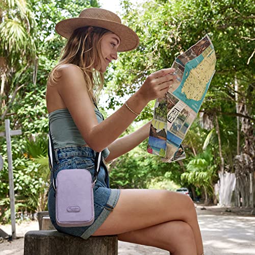 Travelon Coastal RFID Blocking Mini Crossbody, Lavender