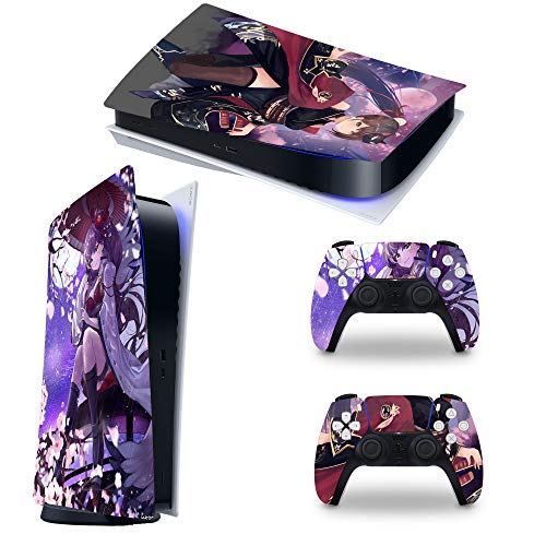 Playstation 5 Digital Edition Skin Set – Gunner Game Anime - HD Printing Vinyl Skin Cover Protective for PS5 Digital Edition Console and 2 PS5 Digital Edition Controller