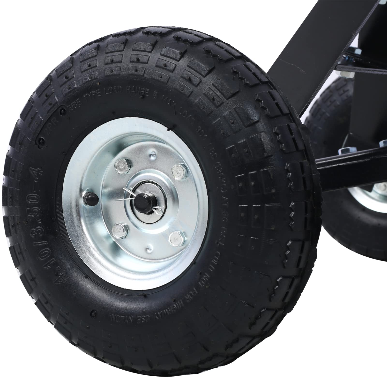 Miscoos Trailer Dolly with Pneumatic Tires - 600 Lb. Maximum Capacity,Black Color