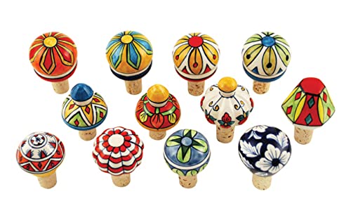 TRUE FABRICATIONS Country Cottage Assrtd Ceramic Stoppers, 1 EA