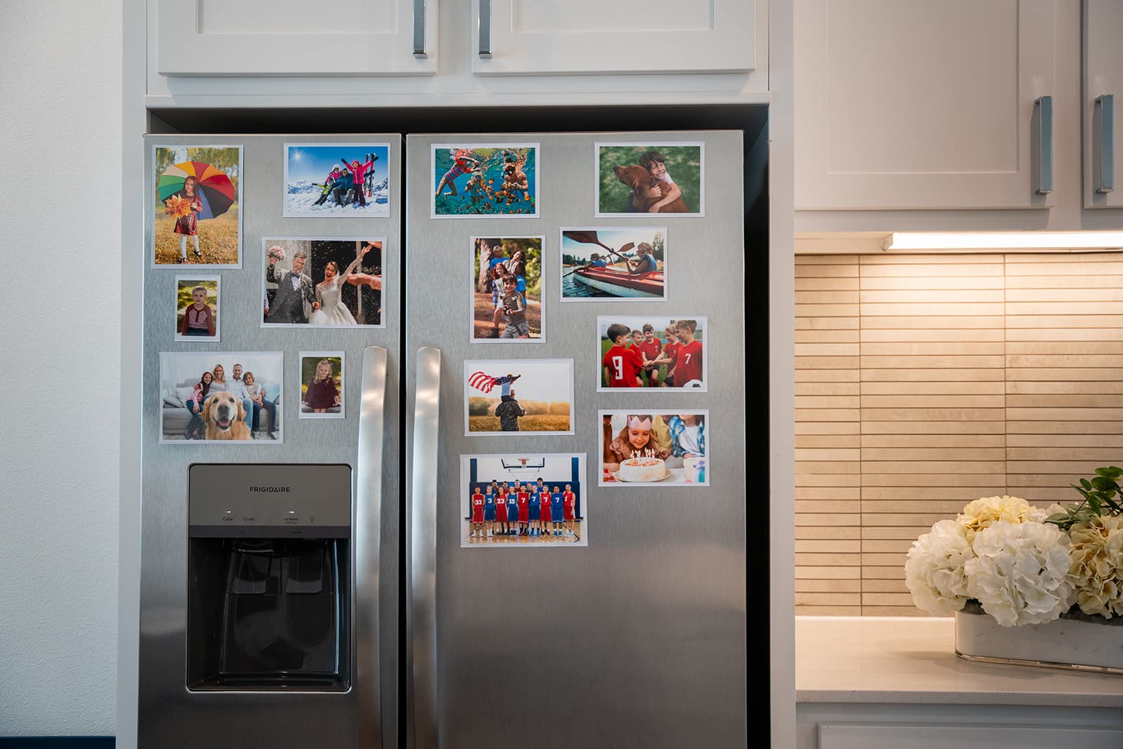 Magtech Magnetic Pocket Picture Frame, White, Holds 4 x 6 Inches Photos, 10 Pack (14610)