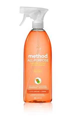 Method All-Purpose Cleaner Spray, Clementine, Plant-Based and Biodegradable Formula Perfect for Most Counters, Tiles, Stone, and More, 28 oz Spray Bottles, (Pack of 2)