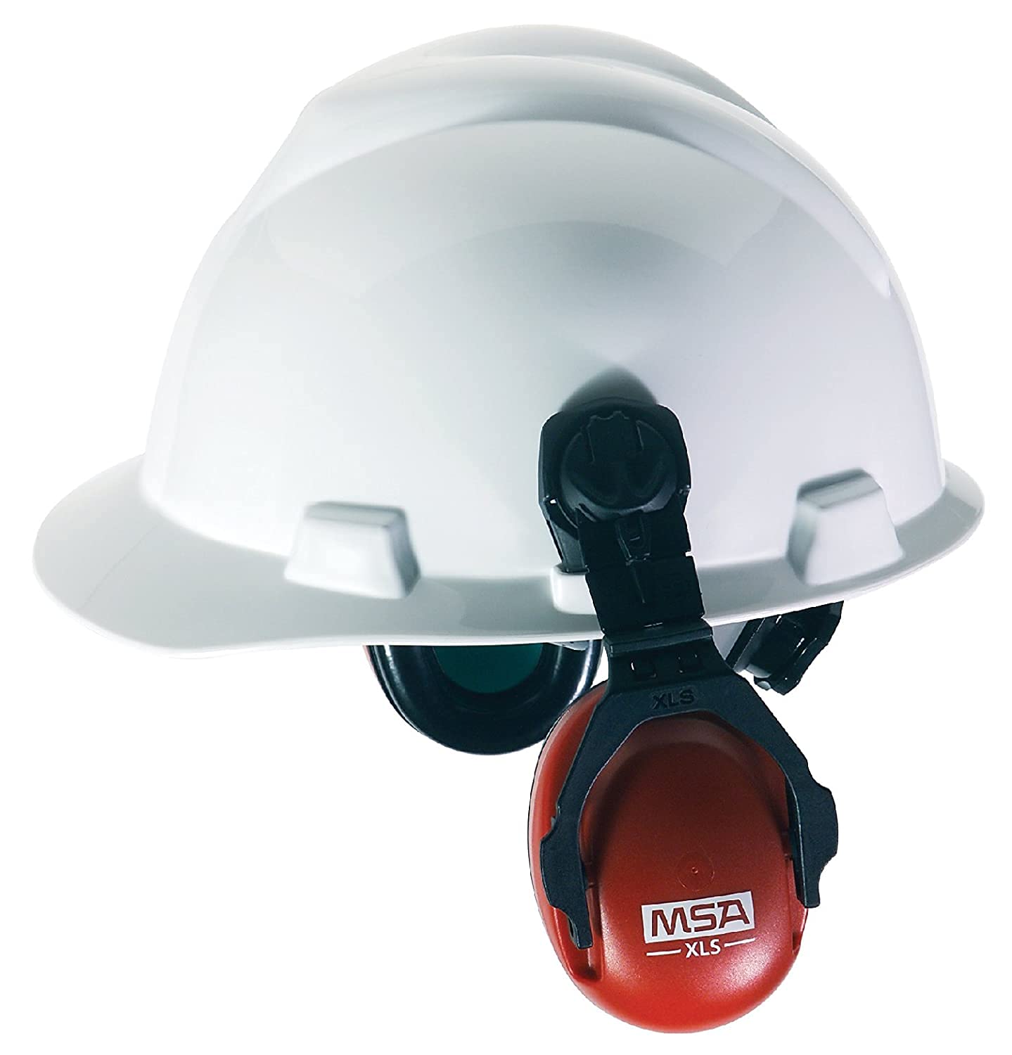 MSA 10061535 SoundControl XLS Cap Model Mounted Hearing Protection, 23 dbA, Fits Slotted Cap Style Hard Hats, Cushioned Ear Pads, Earmuffs Adjustable for Custom Fit, Durable & Comfortable Accessory