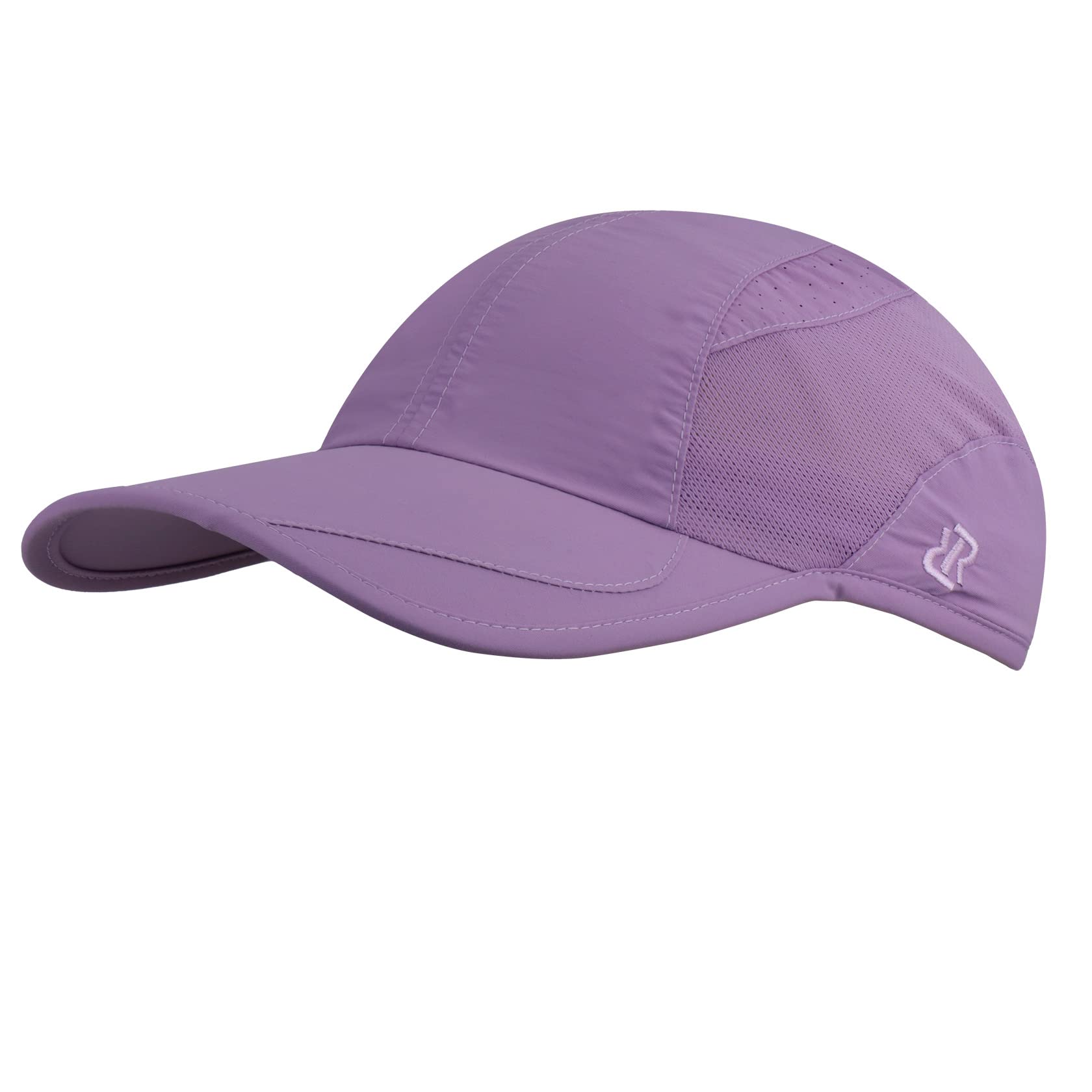 RRvane Unstructured Outdoor Sports Hat Polyester Quick Dry Running Cap, Unisex Baseball Cap Fit for 22"~24-3/8" (Lavender)
