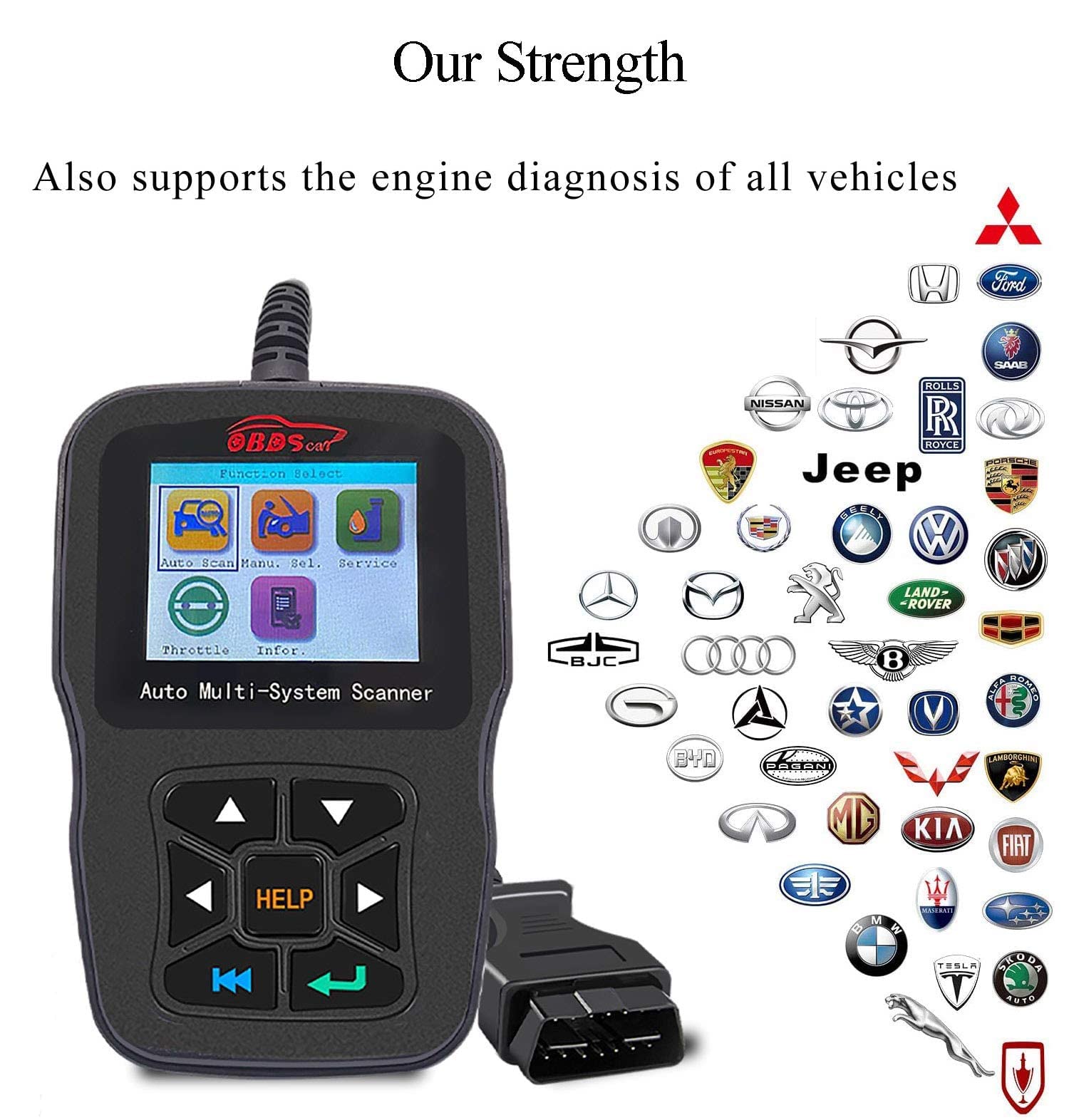 OBDS OS803 Large Screen Full System Code Scanner Reader for Volkswagen VW Audi Skoda SEAT Professional Scan Tool Support Transmission EPB ABS SRS DPF TPMS for car After 2002