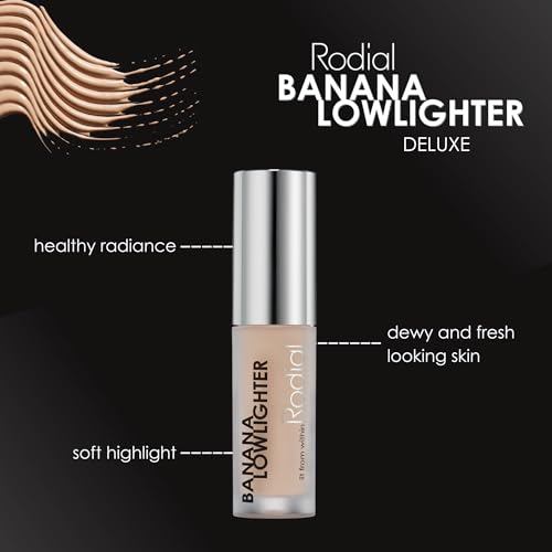 Rodial Banana Lowlighter 0.05 fl oz, Travel Size Liquid Colour Concealer with Yellow Undertone, Face Concealer, Non-Shimmer Finish, Hydrating Formula with Hyaluronic Acid, Vitamin E and Caffeine