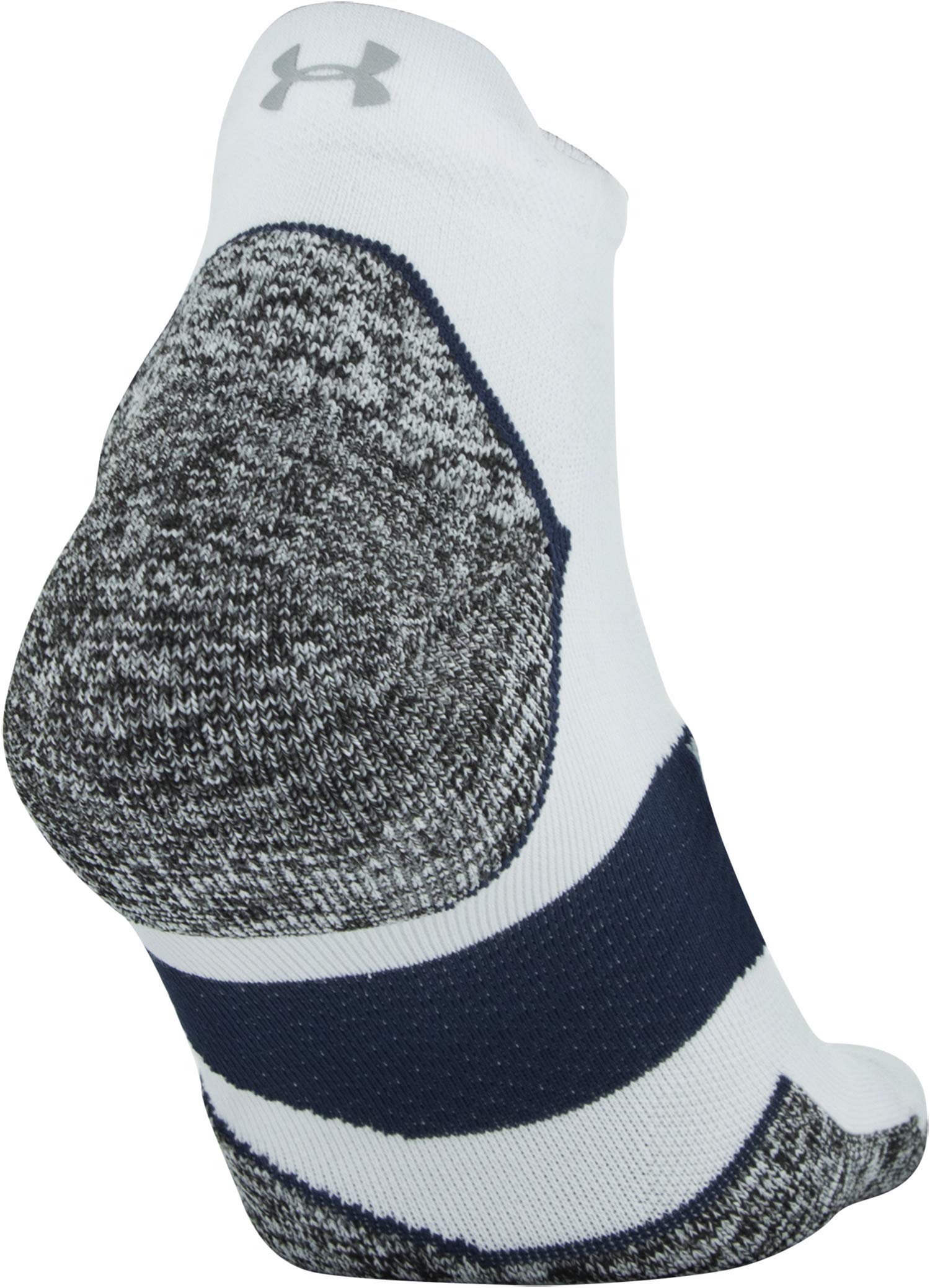 Under Armour Adult Performance Golf Low Cut Socks, 2-Pairs, White Assorted, Large