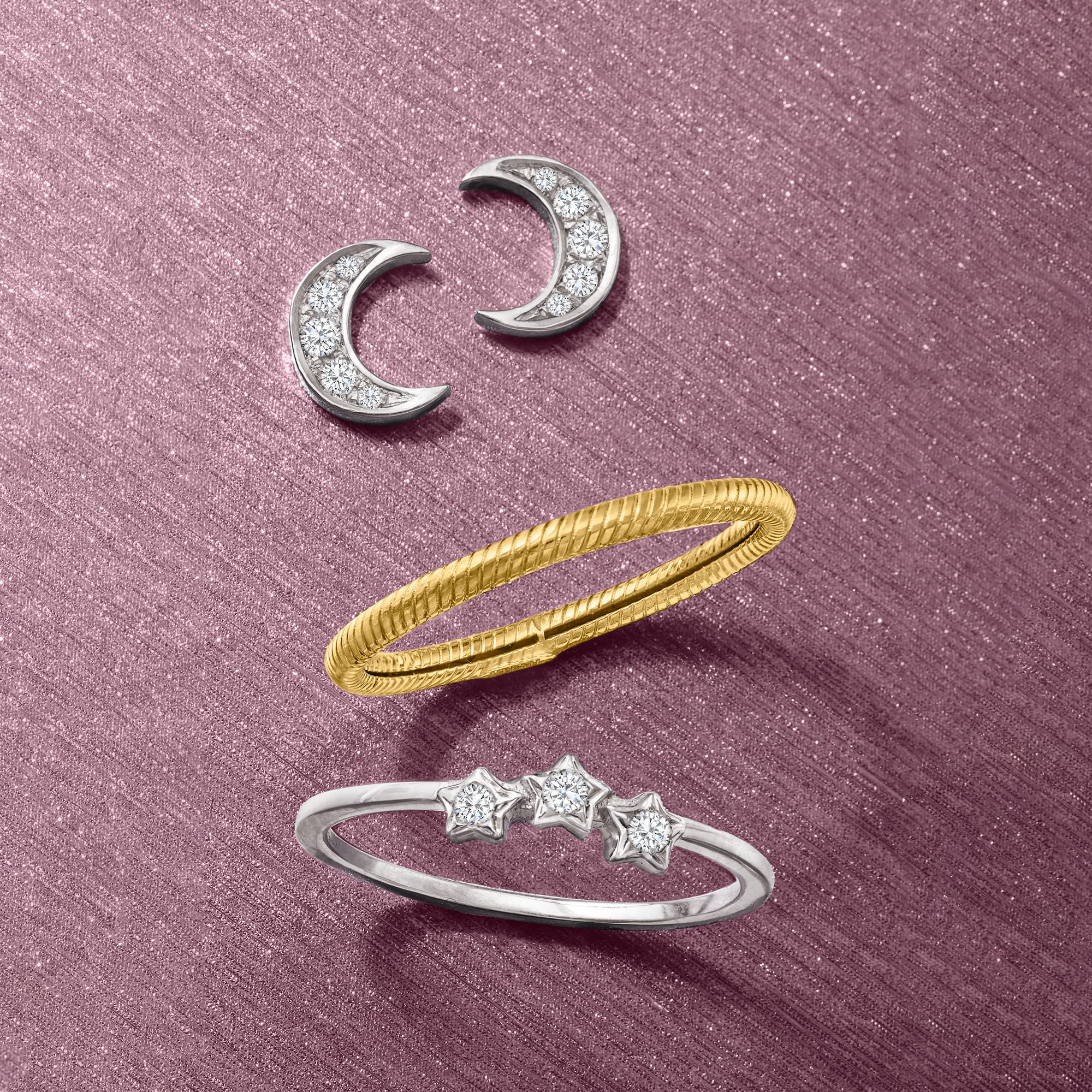 RS Pure by Ross-Simons 14kt Yellow Gold Roped Ring. Size 9