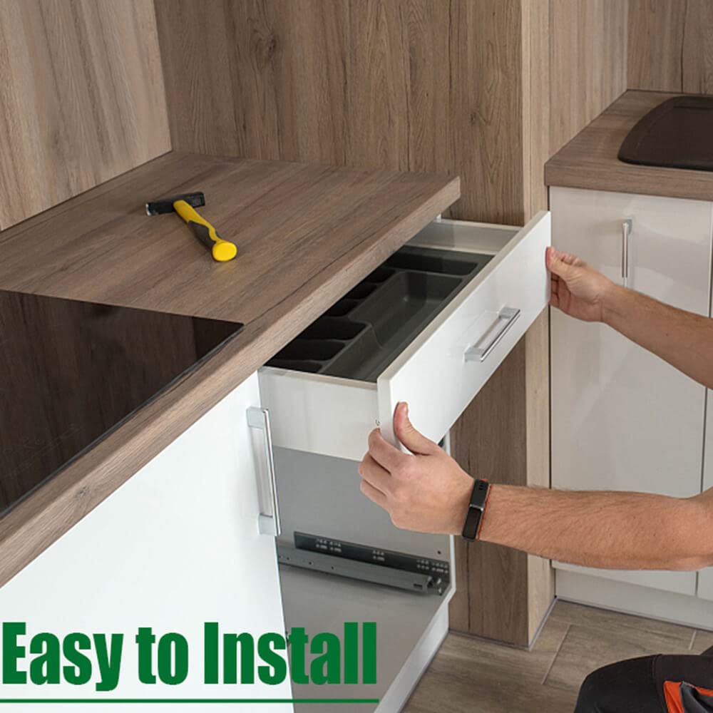 OCG Soft Close Undermount Drawer Slides 21 inch (6 Pairs), Full Extension Concealed Drawer Runners, Come with Mounting Screws and Brackets