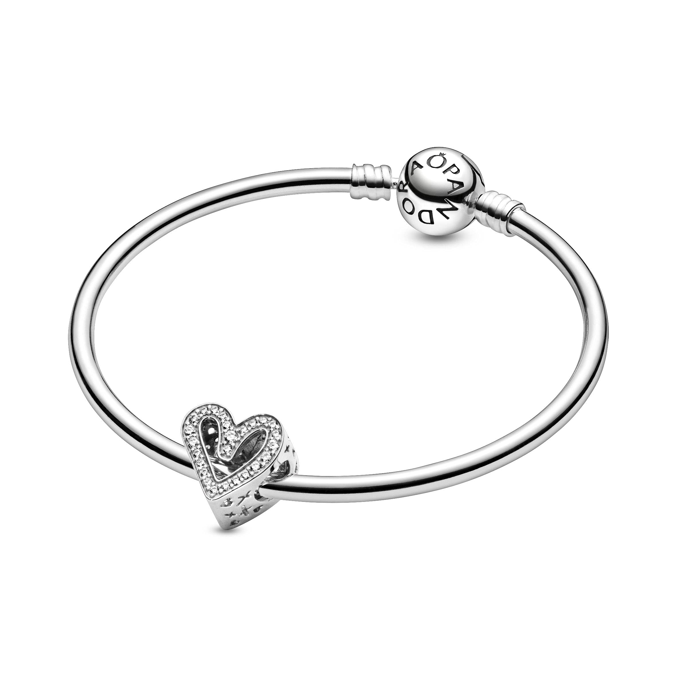 Pandora Jewelry Always by Your Side Owl Dangle Cubic Zirconia Charm in Sterling Silver