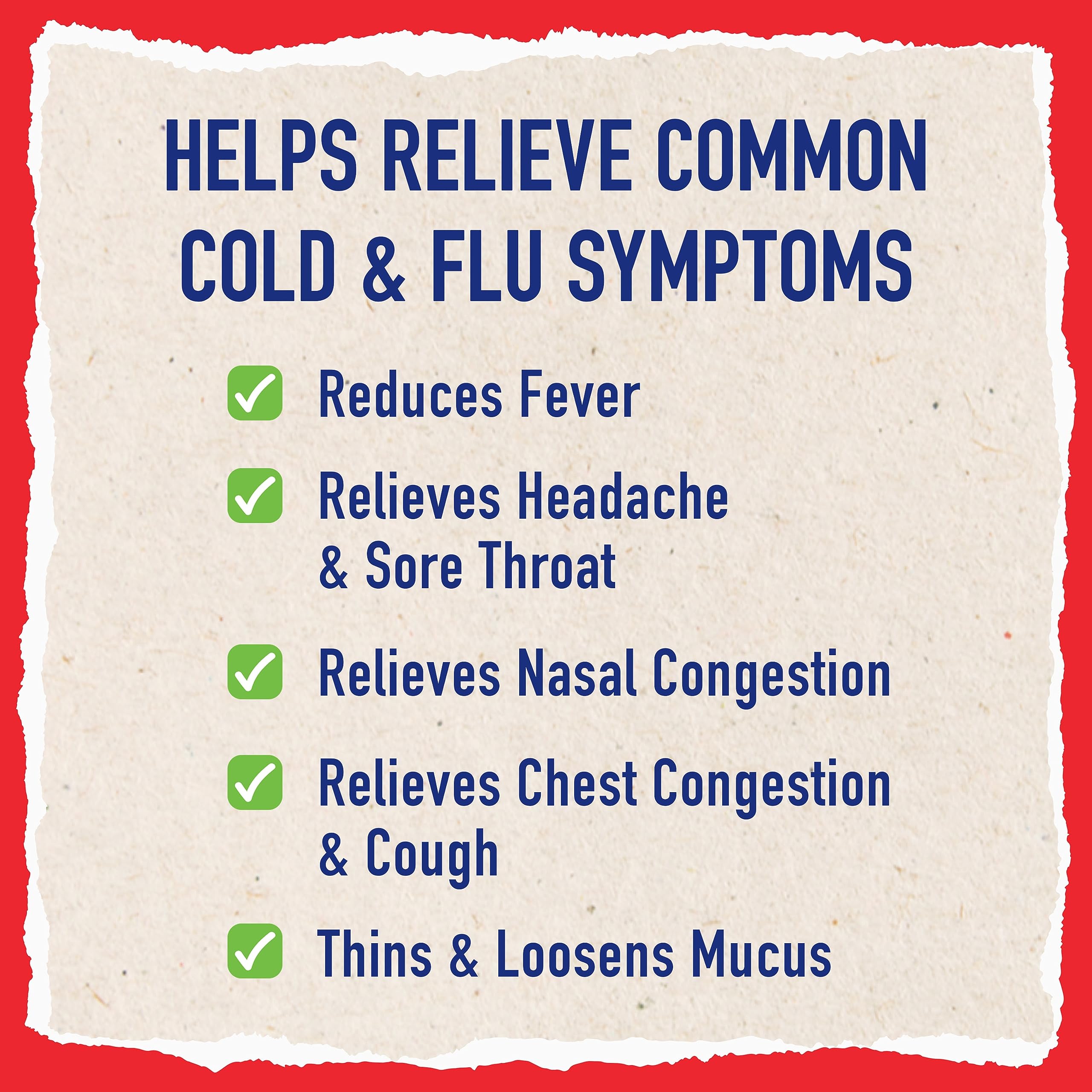 Mucinex FreeFrom Cold, Flu & Congestion, Multi-Symptom Relief, Cherry, 6 Fl Oz
