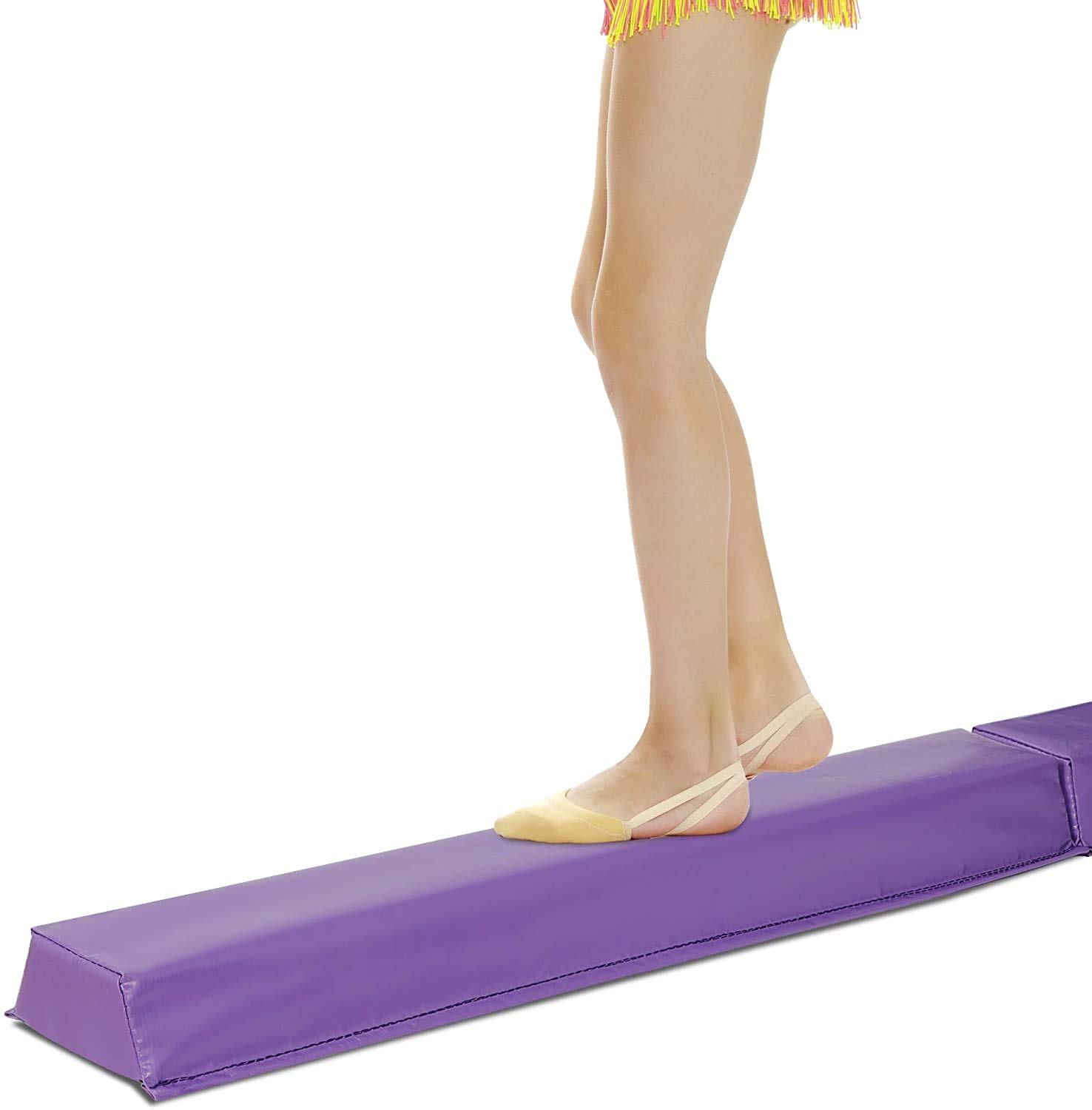 Oteymart Balance Beam Folding Gymnastics Beam Extra Firm Foam Anti-Slip Bottom Equipment for Floor Home Training, Kids, Adults (9)