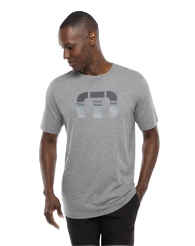 TravisMathew Men's Puggle 2.0 T-Shirt, Heather Grey, Large