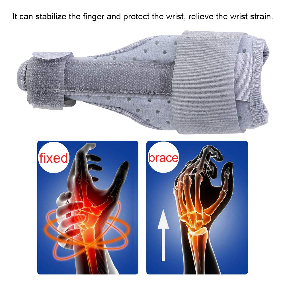 POCREATION Thumb Brace, Lightweight Thumb Stabilizer, Ergonomic Wrist Protector, Thumb Fix Brace for Tenosynovitis Relieve Thumb Pain Thumb