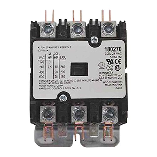 Miller 180270 Contactor, Def Prp 40A 3P 24Vac Coil w/Boxlug