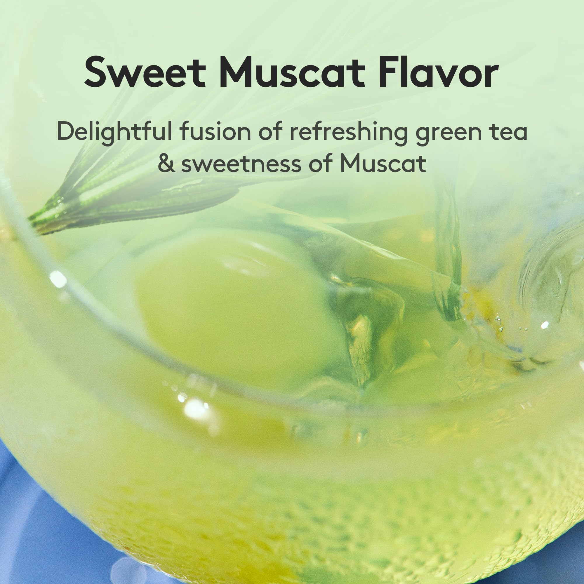 OSULLOC Coral Island Iced Tea (Sweet muscat scent, 20 Tea bags), Naturally Sweet Cold Tea Sachets