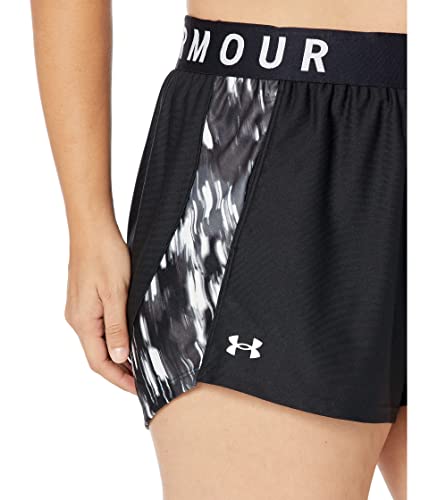 Under Armour Plus Size Play Up Shorts 3.0 Print Black/White 1 2X