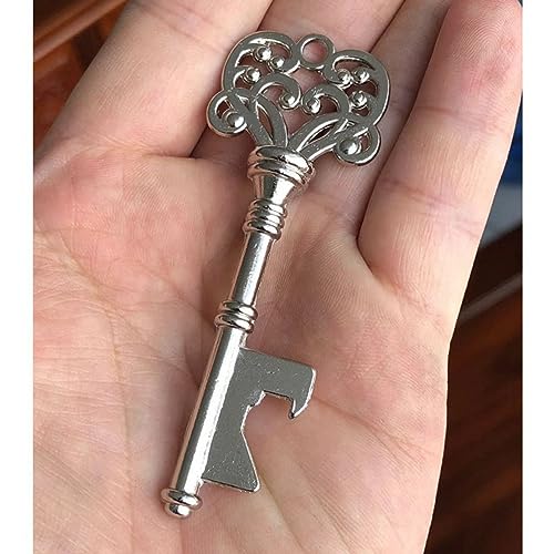 Toporchid Key Portable Bottle Opener Beer Bottle Can Opener Hangings Ring Keychain Tool(silver)