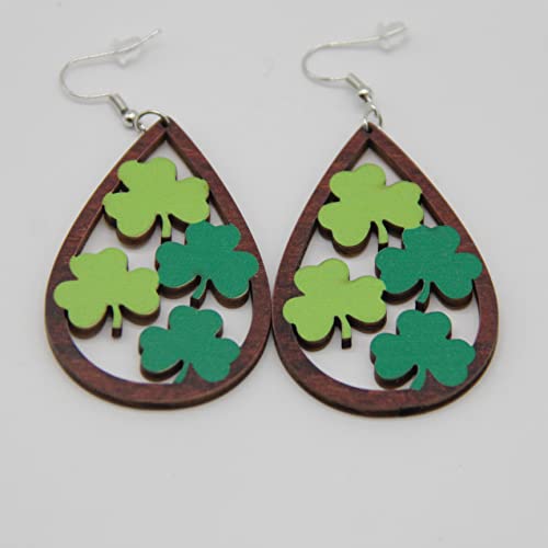 St. Patrick's Day Women's Earrings Irish Holiday Earrings Female Green Earrings Jewelry (B)