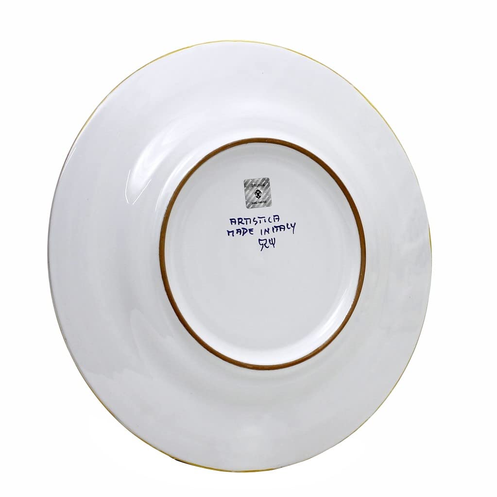 RICCO DERUTA CLASSICO: Large Serving Salad Pasta Bowl [0007-RIC] - Authentic hand painted in Deruta, Italy. Original design. Shipped from the USA with Certificate of Authenticity.