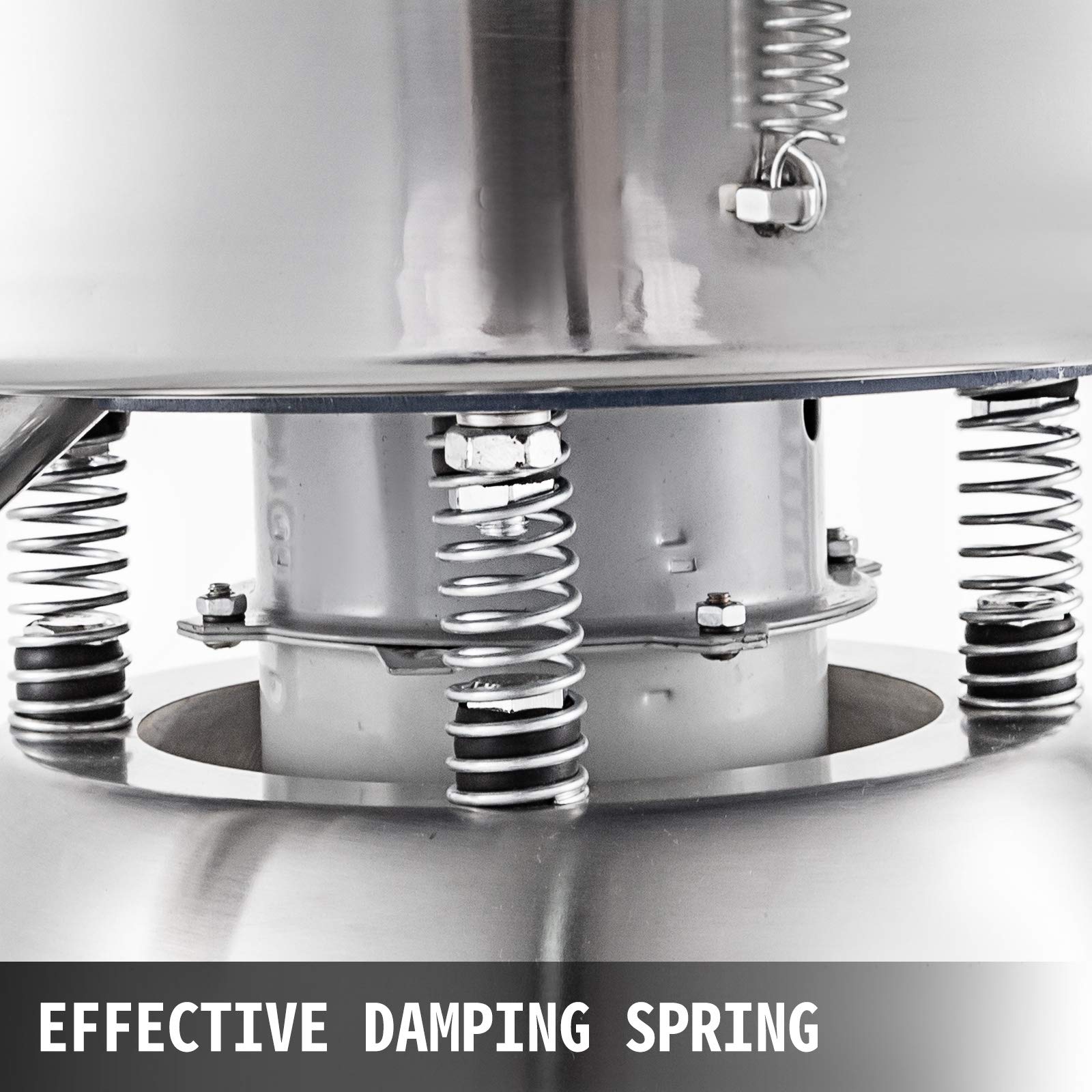 VBENLEM Automatic Sieve Shaker Included 12 Mesh + 80 Mesh Flour Sifter Electric Vibrating Sieve Machine 110V 50W Sifter Shaker Machine 1150 r/min for Rice & Herbal Powder Particles