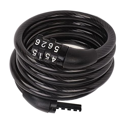 Uxsiya Chain Lock Combination, Manganese Steel Sturdy Anti Theft Drill Resistant Bike Cable Lock for Scooters