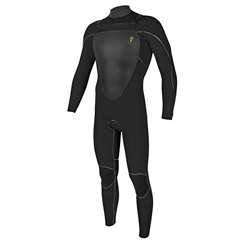 O'NEILL MUTANT LEGEND 4.5/3.5MM CHEST ZIP FULL W/ HOOD WETSUIT, XL, Black