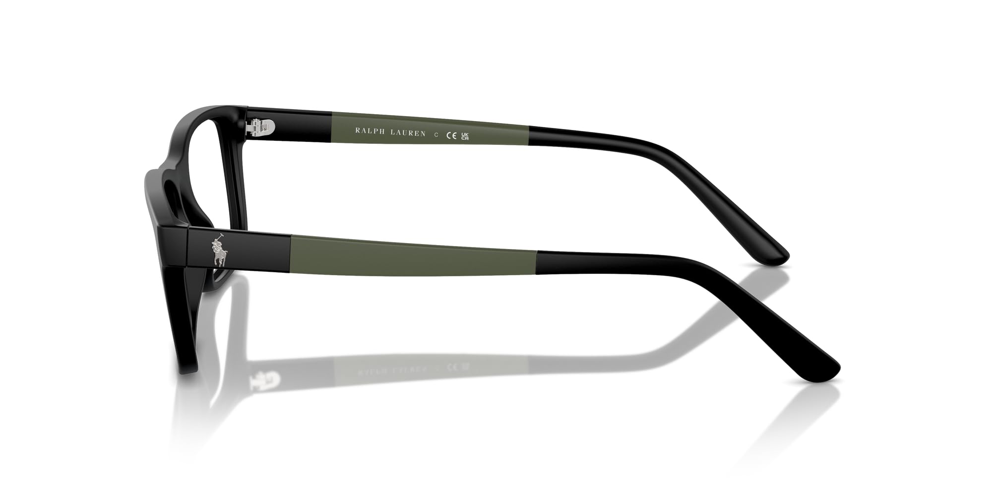 Polo Ralph Lauren Men's PH2212 Rectangular Prescription Eyewear Frames, Shiny Dark Havana/Demo Lens, 53 mm