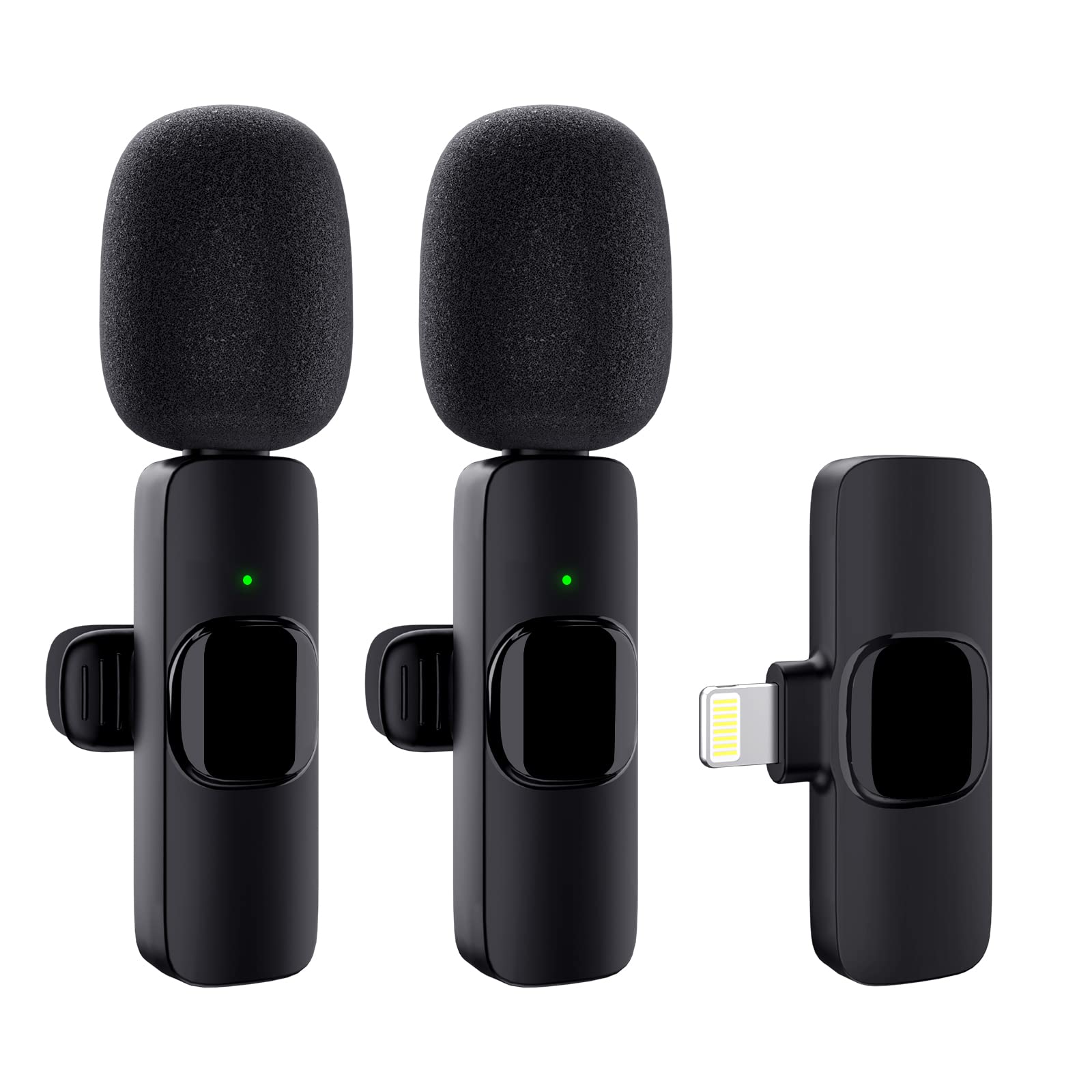 SLADE Wireless Lavalier Microphone for iPhone, Lightning Connector, 72mAh Battery, 6 Hours of Recording, Noise Cancellation, Unobstructed Reception, 360 Audio Pickup