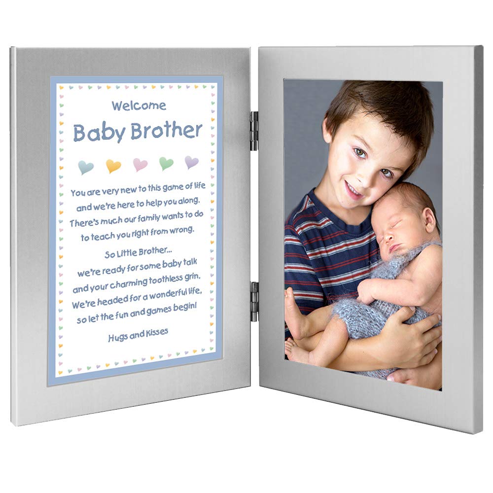 Poetry Gifts Welcome Baby Brother Gift from Siblings, Add 4x6 Inch Photo