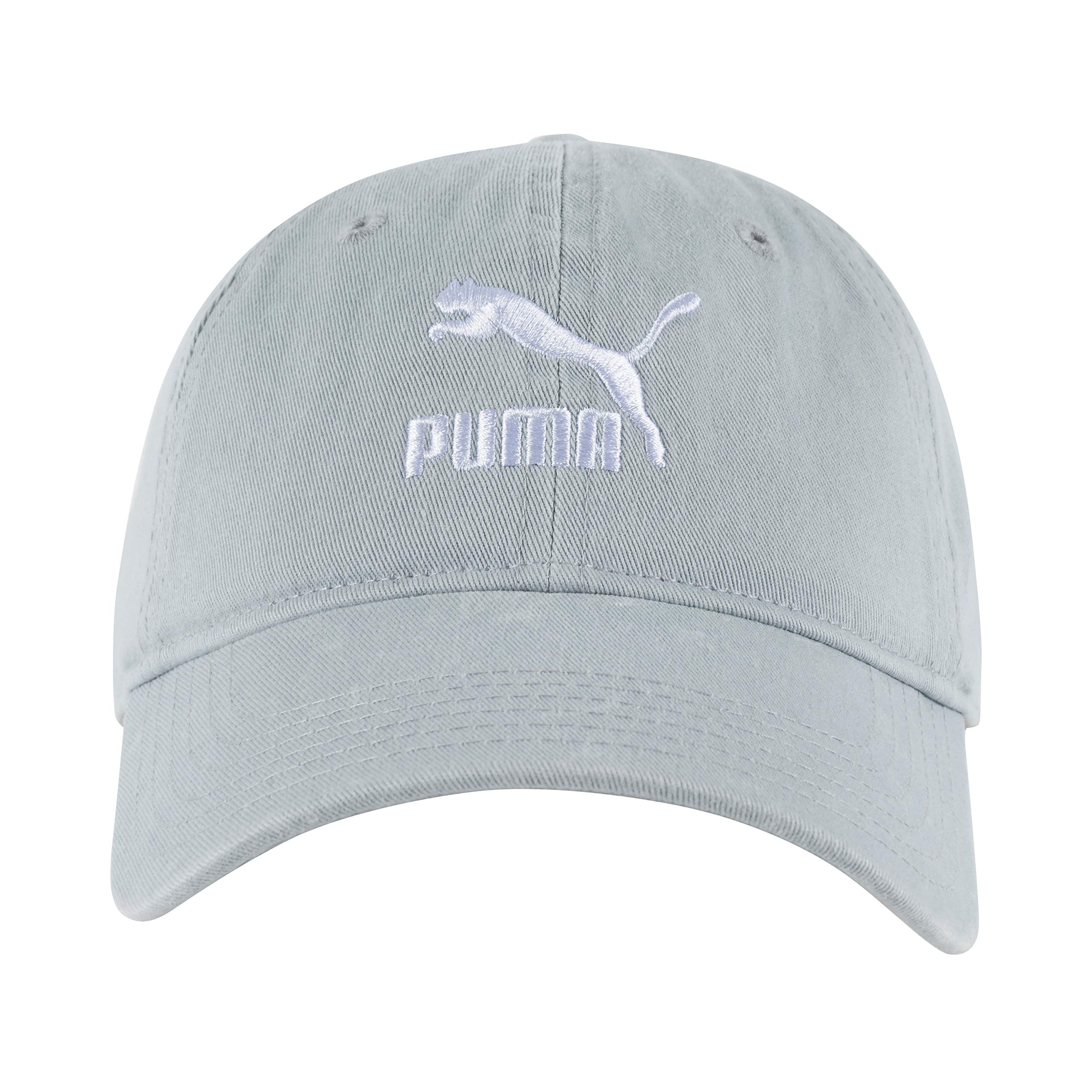 PUMA Archive Adjustable Strap Dad Baseball Cap Hat (Light Grey)