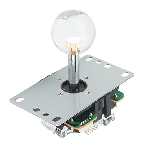 RTLR DIY Arcade Fighting Stick High Sensitivity Lightweight Resilience Arcade Joystick for Game Console (Transparent)