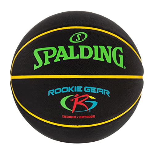 Spalding Rookie Gear® Black Youth Indoor-Outdoor Basketball 27.5"