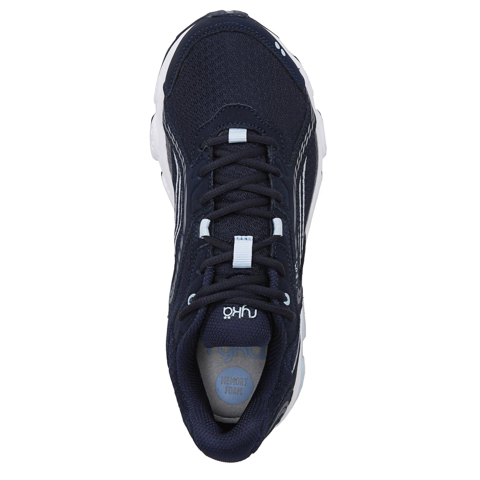Ryka Womens Ultimate Running Shoe, Blue/Silver, 8.5 US