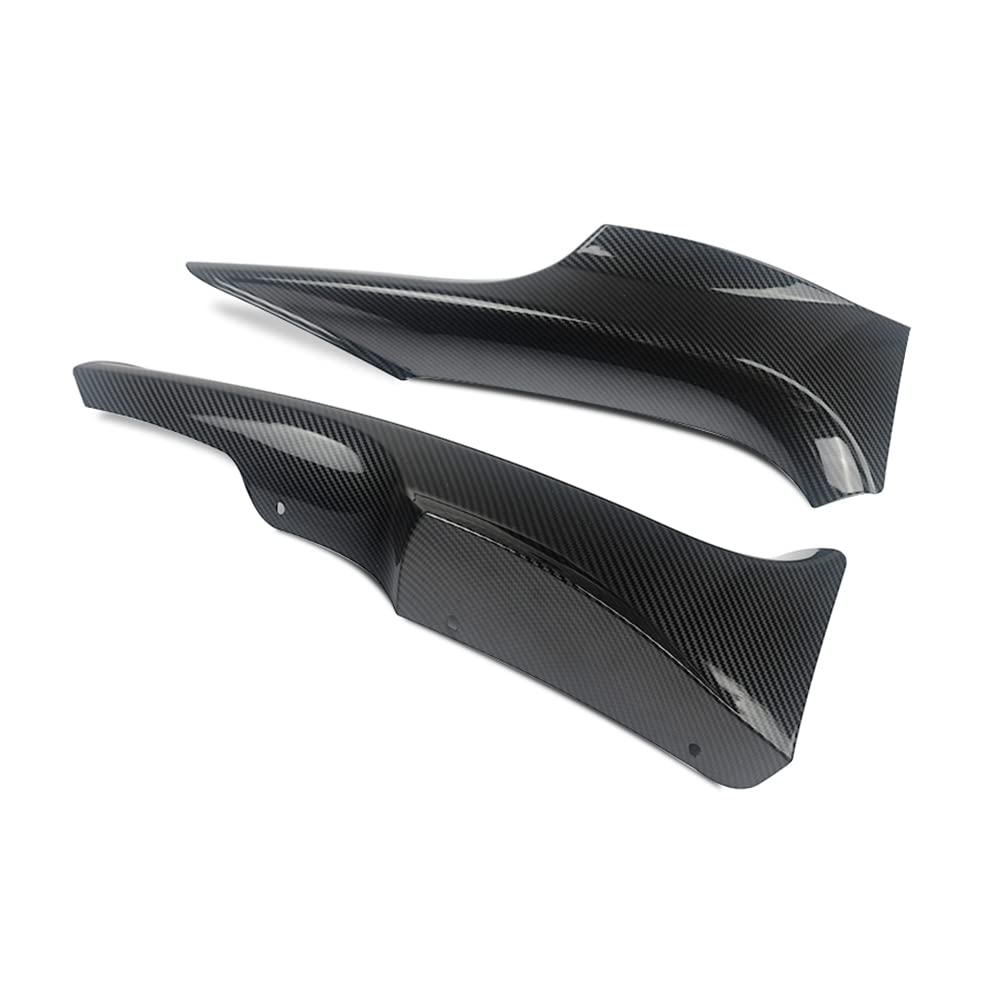 MIC Front Bumper Lip Splitter Protector Cover Compatible with E92/E93 Pre-LCI 2006-2010 M Sport,ABS Plastic (Carbon Fiber Style)