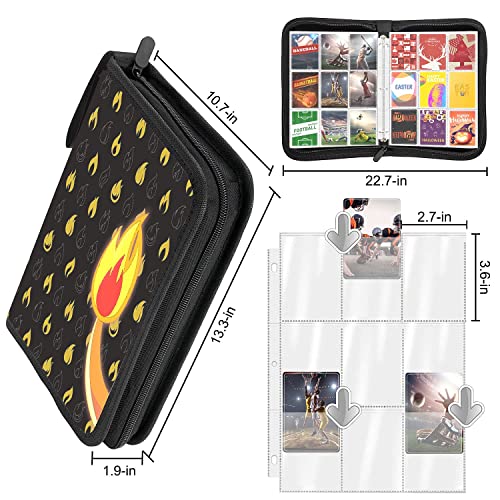 POKONBOY 720 Pockets Card Binder Fit for Standard Size Trading Cards, Storage Album Card Holder Perfect for Skylanders