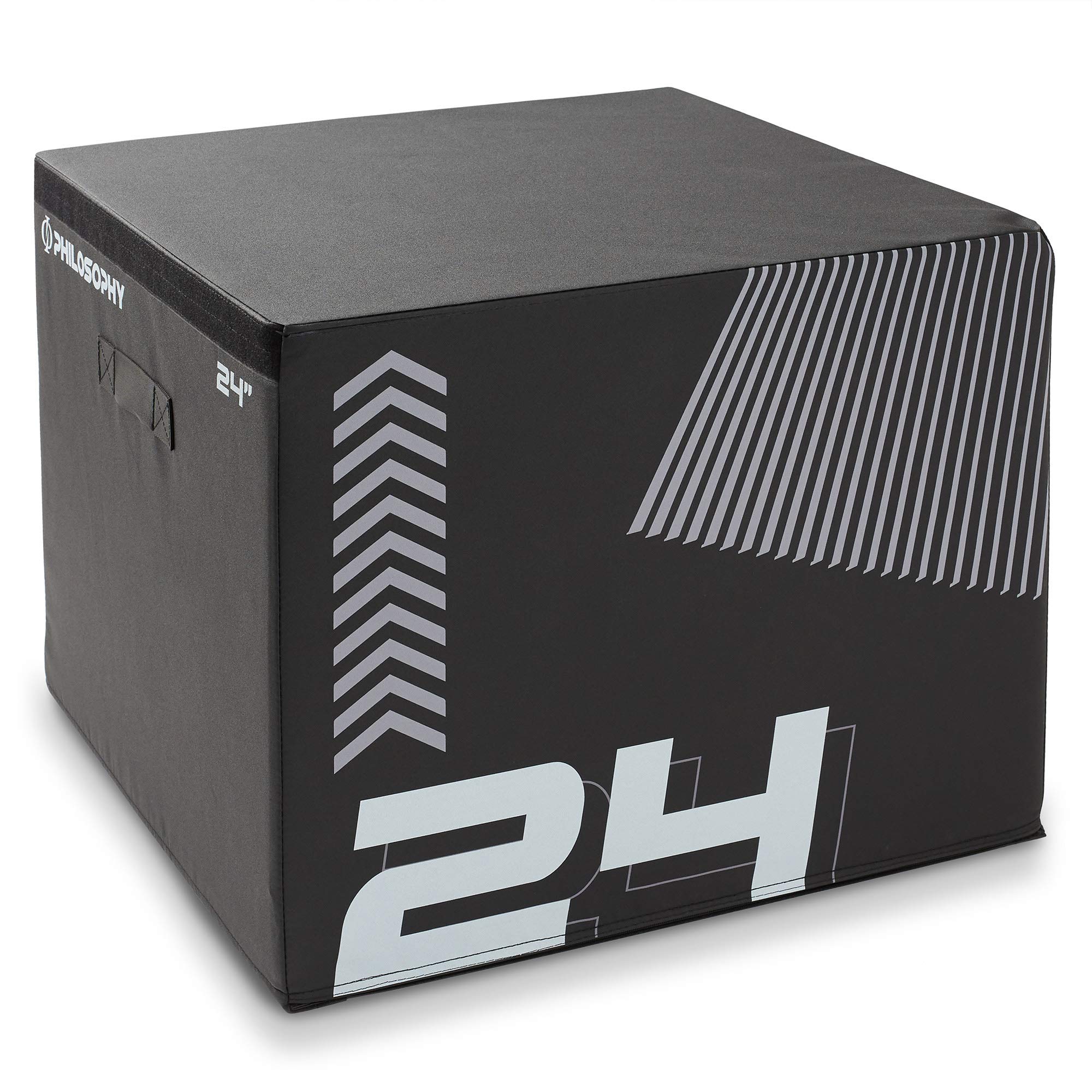 Philosophy Gym 24" Soft Foam Plyometric Box - Jumping Plyo Box for Training and Conditioning