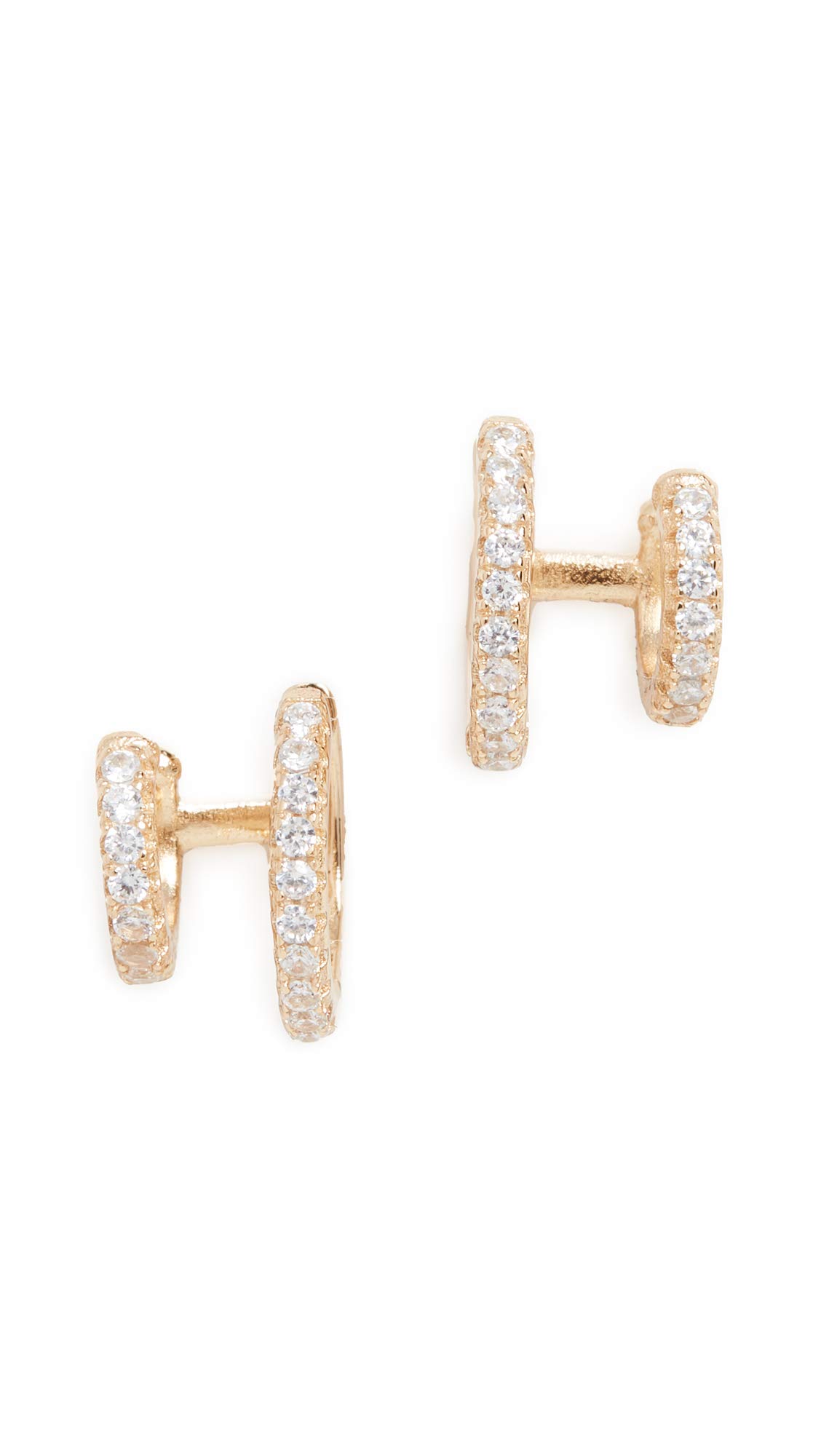 SHASHI Women's Katerina vermeil Double Earrings, Gold, One Size