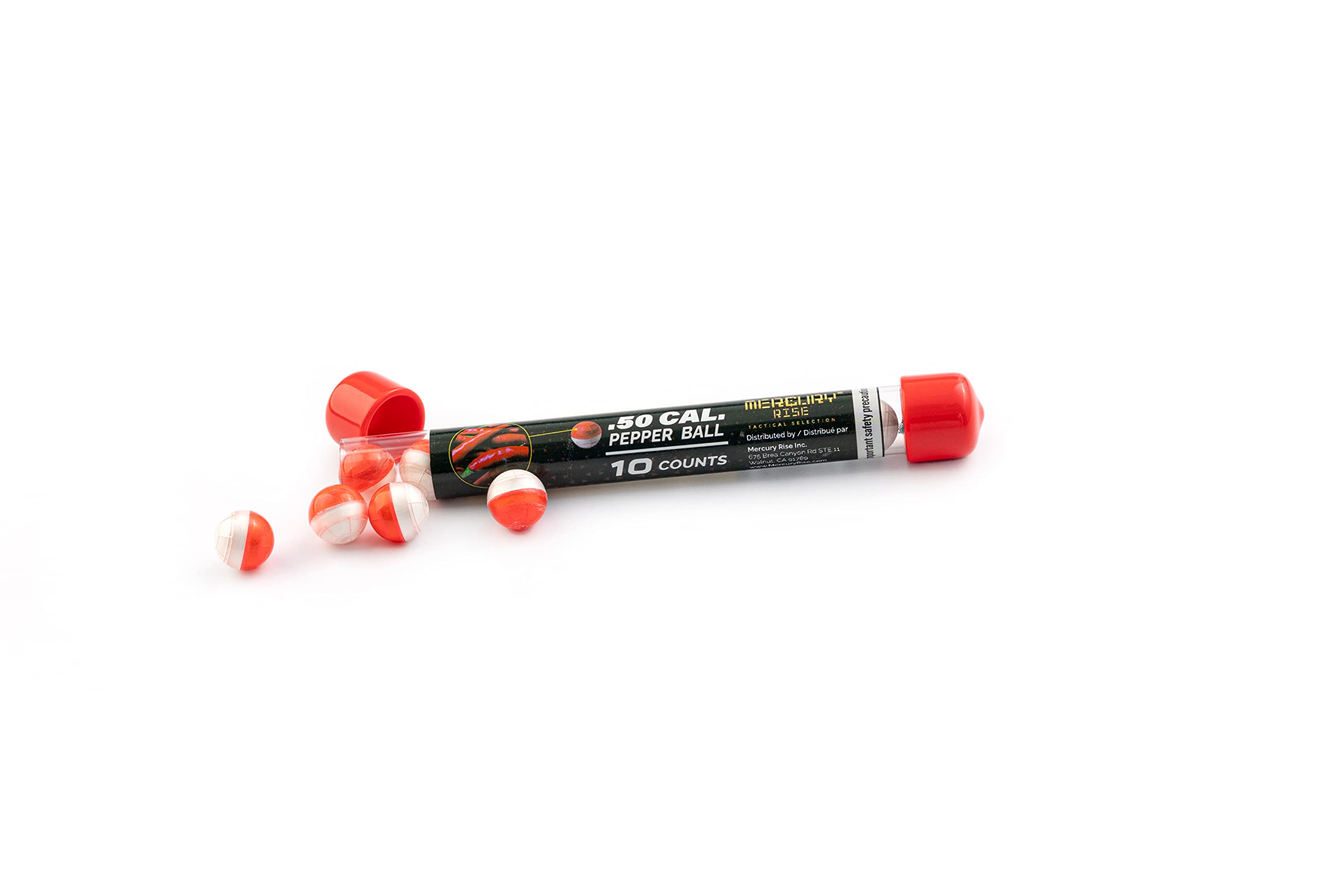Mercury Rise Torpedo Revolver .50 Caliber Pistol (Black) and One Extra TR50 Pistol Cylinder and .50 Cal Pepper Balls (10 Count)