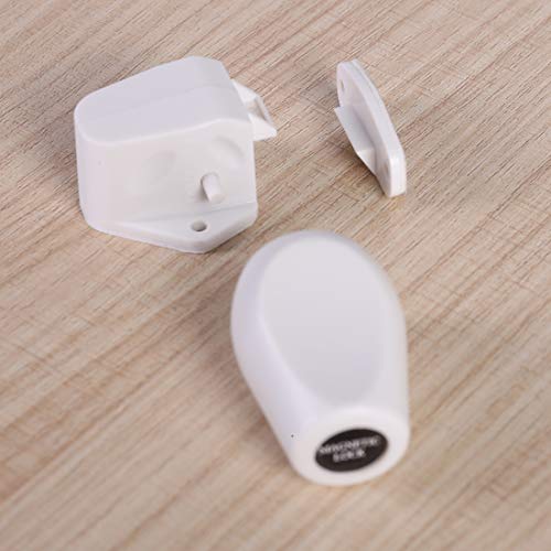 Mingchuan Child Safety Magnet Invisible Locks (4-Pack) Best Baby Proofing Lock for Kitchen Cabinet Drawer Cupboard with 3M Adhesive Cabinets Door Locking Magnetic Latches Kit