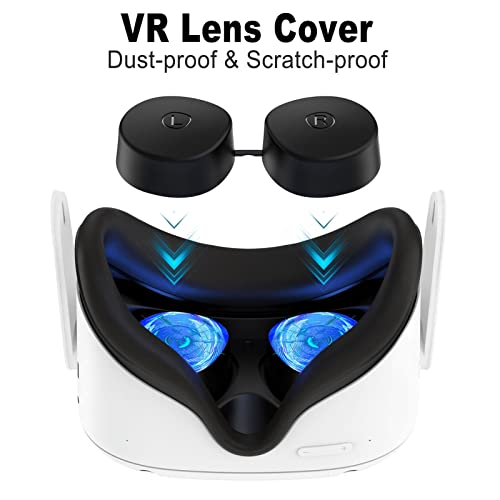 warkul VR Lens Protect Cover Dust Proof Cover for Quest 2, Waterproof Washable Protective Sleeve