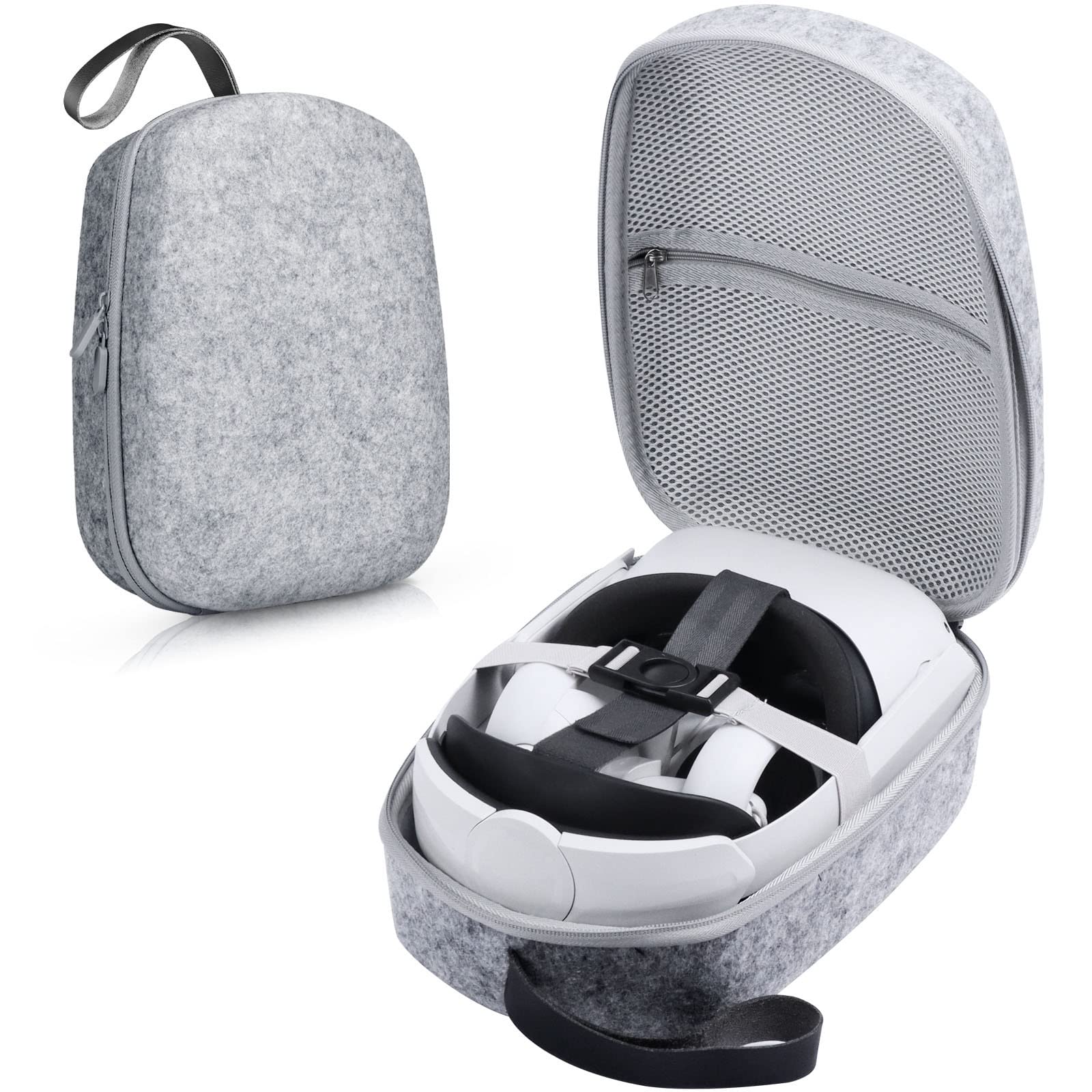 RETHONE Hard Carrying Case Compatible with Meta/Oculus Quest 2 Basic/Elite Version, Large Space Cover Storage Bag for Oculus Quest 2 & Other Accessories, Suitable for Travel and Home