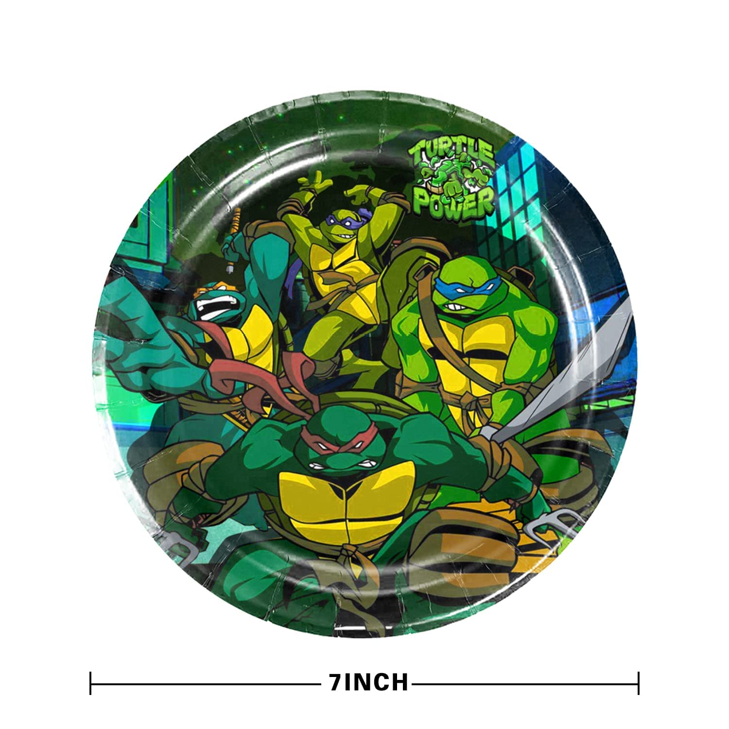 Turtle Theme Party Decorations, 82 PCS Cartoon Turtle Party Tableware Set, Cartoon Turtle Party Supplies Includes Plates, Napkins, Tablecloth,Cups, Knives, Forks, Spoons for Kids' Birthday