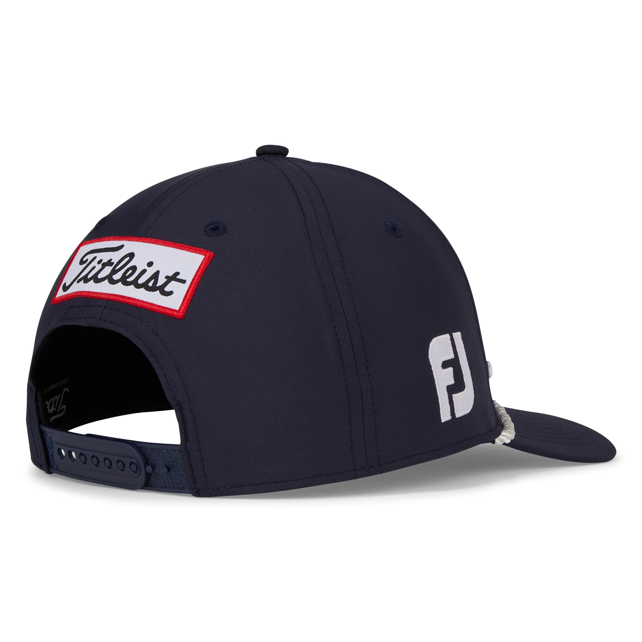 Titleist Men's Standard Tour Rope Golf Hat, Navy/White, One Size