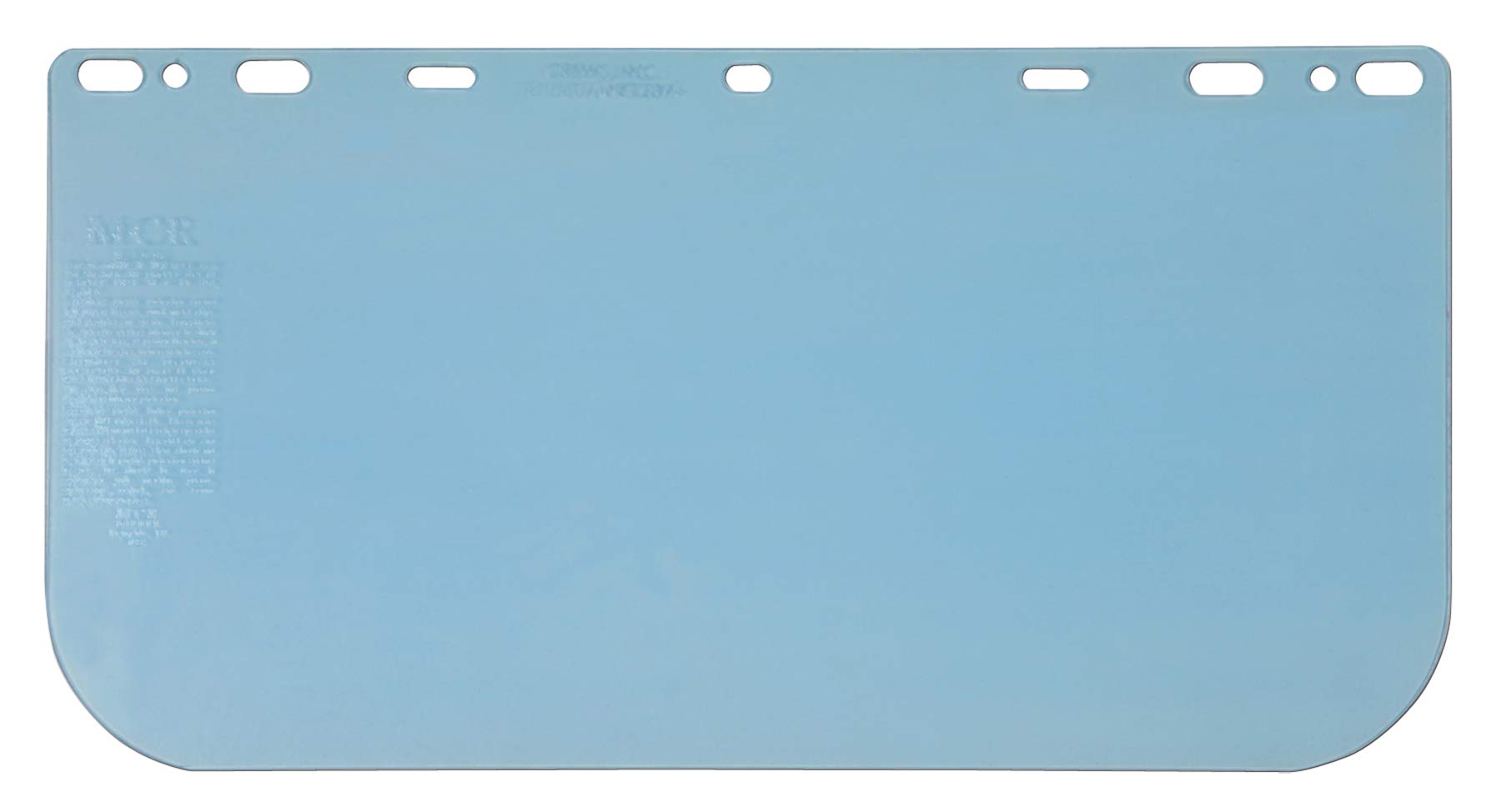 MCR Safety 181560 Polycarbonate Universal Visor Safety Faceshield, Clear, 8-Inch by 15-1/2-Inch, 0.060-Inch Thick (Visor Only - Hat Not Included)