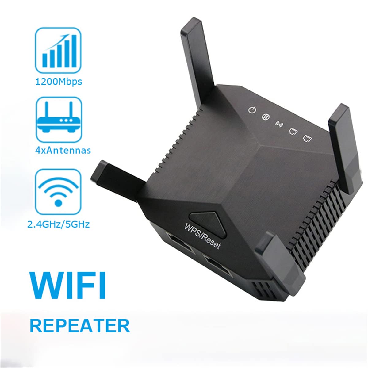 WiFi Extender WiFi Extenders Signal Booster for Home WiFi Internet Booster Repeater Wireless Long Range Network Wi-Fi 2.4g with Ethernet Port Covers Up to 2500 Sq.Ft and 32 Devices