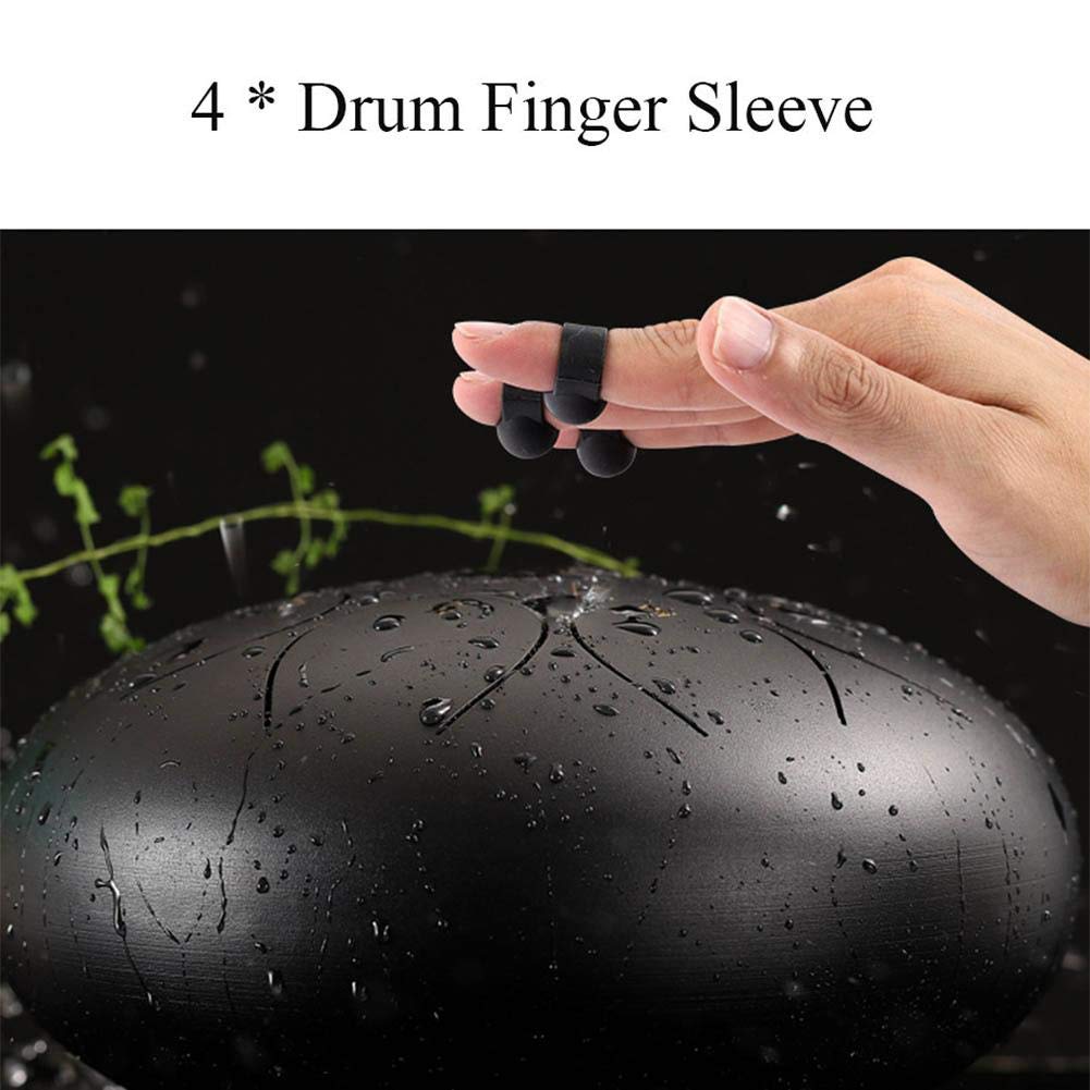 Owlhouse 4PCS Finger Sleeves for Drum, Drum Finger Picks for Steel Tongue Drum, Drum Finger Sleeve Knocking Playing Finger Cover