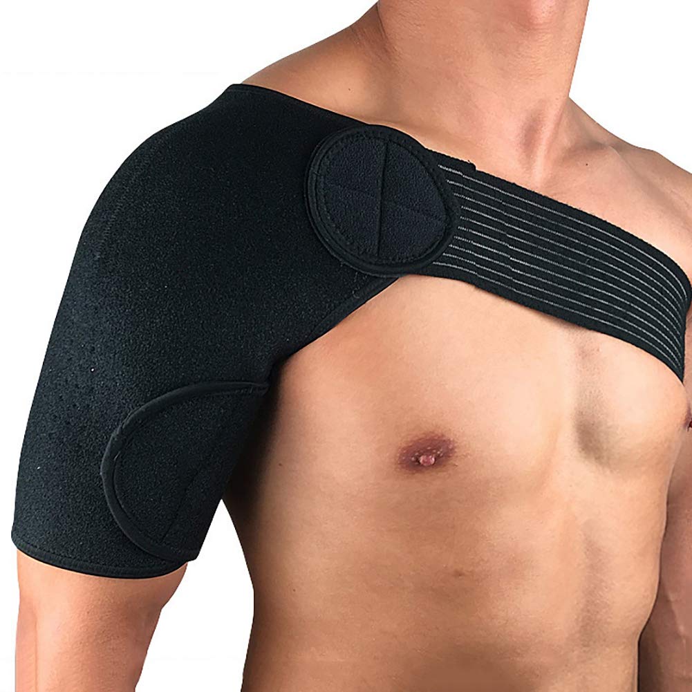 Shoulder Support Brace for Men and Women Adjustable Wrap Compression and Stability for Chronic Pain and Aches in Injuries Shoulder Compression Sleeve Wrap