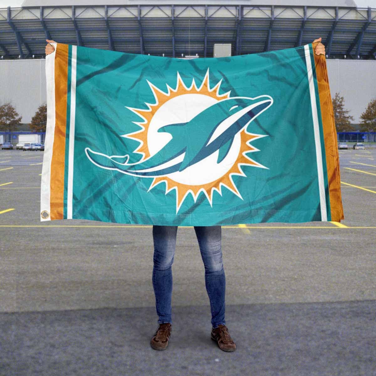 Miami Dolphins Large 3x5 Flag