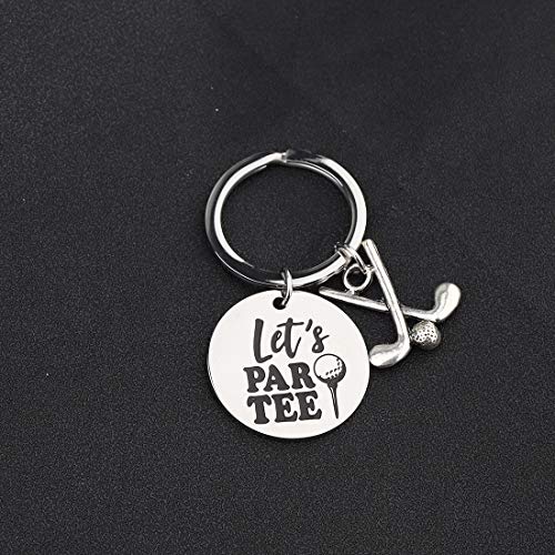 POTIY Golfer Gift Golf Keychain Charm Jewelry for The Lovers and Collectors of Golf (golf keychain)